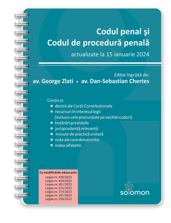Codul penal și Codul de procedură penală – actualizate la 15 ianuarie ...